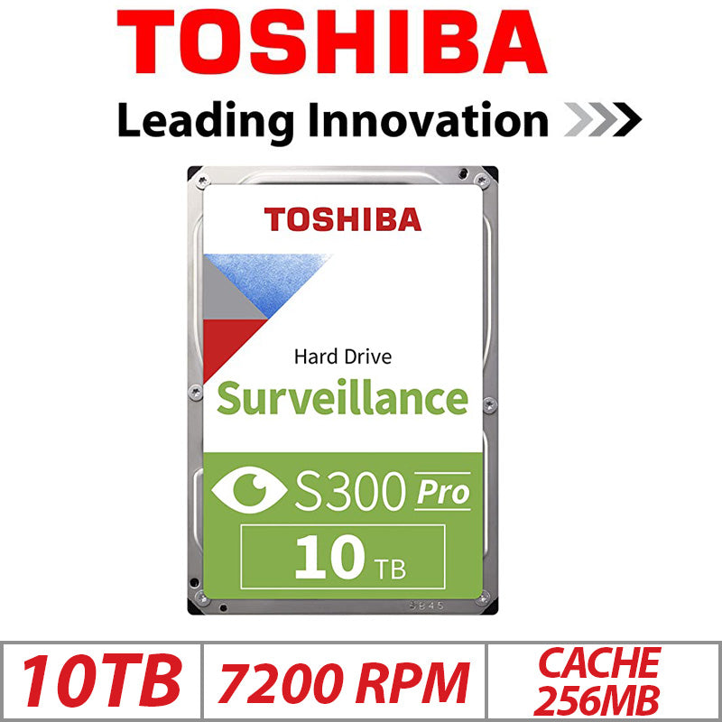 10TB TOSHIBA HDD SURVEILLANCE S300 PRO – Microtimes