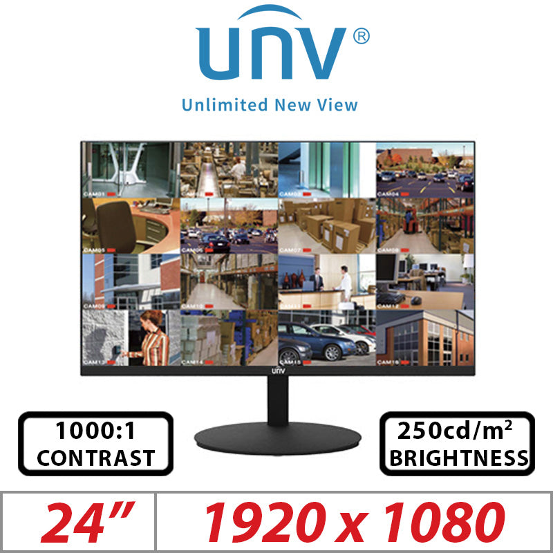 24 INCH UNIVIEW LED FHD CCTV MONITOR MW3224-V – Microtimes